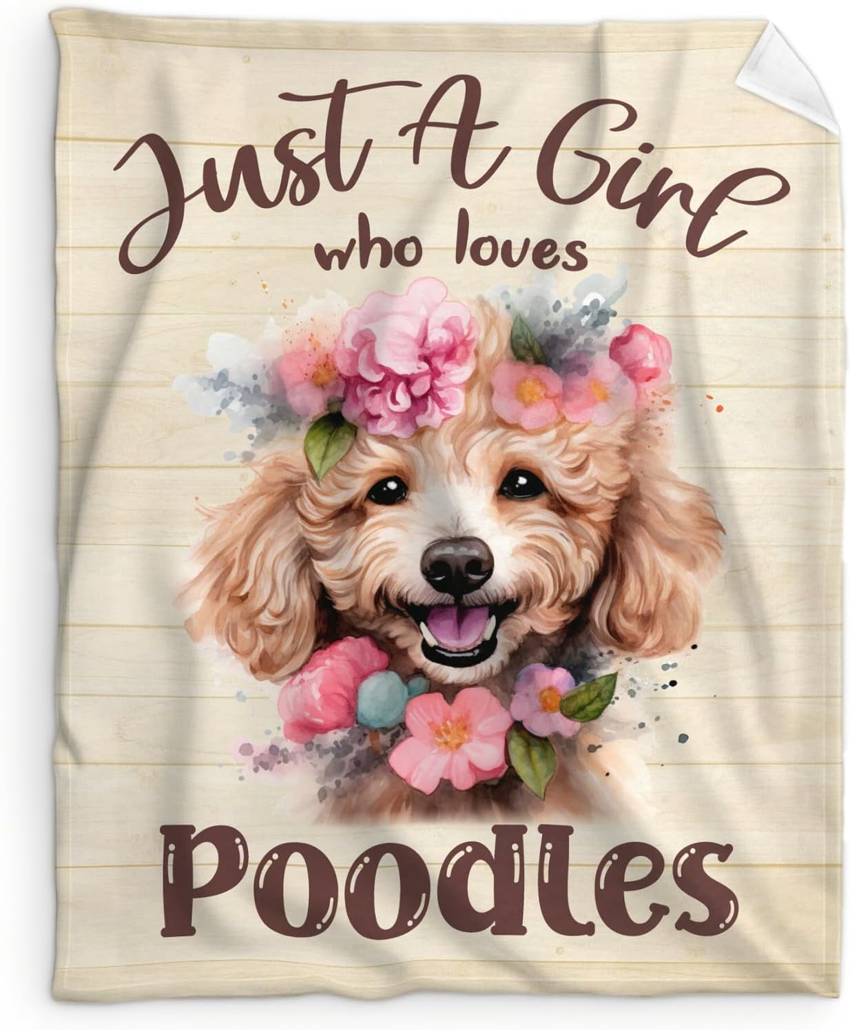 Poodle Blanket for Girls Women - Cute Dog Throw Blanket for Teens Dog ...