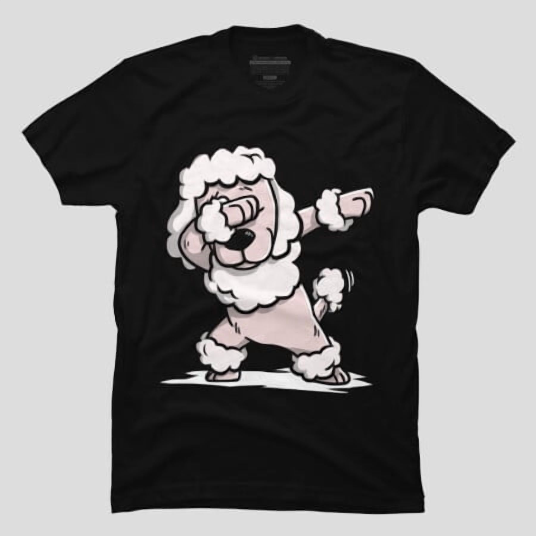 Poodle Dabbing Dog Dab Dance Move Funny, H12697 T-Shirt, for Men and ...