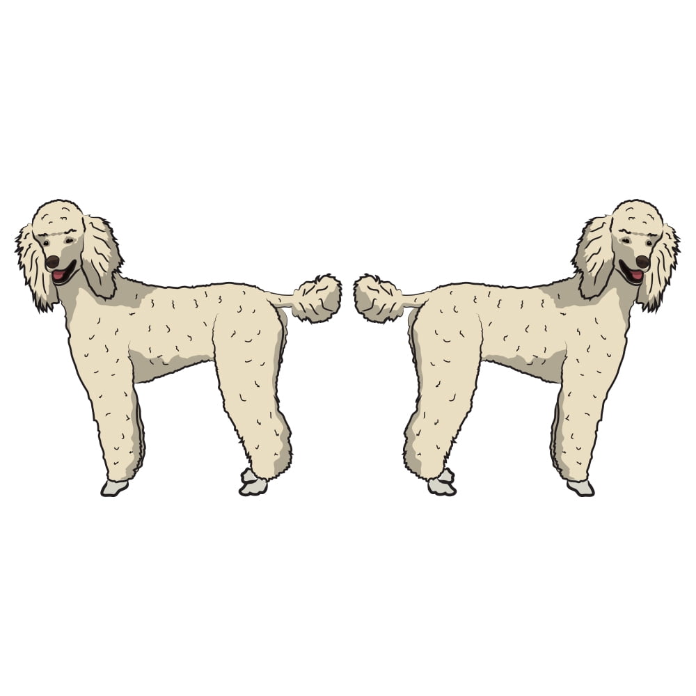 Poodle Decal | Indoor/Outdoor | Dog Lover Super Cute Sticker for SUV ...