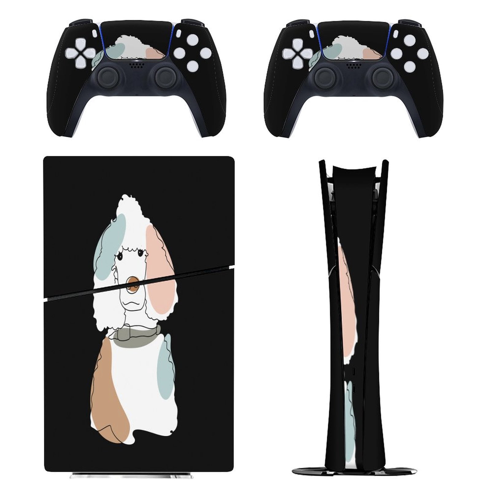 Poodle Dog PS5/PS5 Slim Digital Disc Skin Sticker For Console And ...