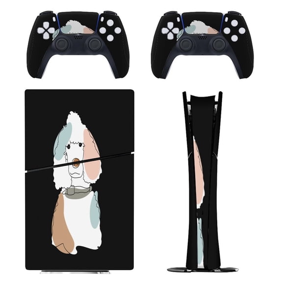 Poodle Dog PS5/PS5 Slim Digital Disc Skin Sticker For Console And ...