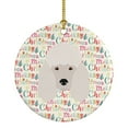 Poodle Merry Christmas Ceramic Ornament 2.8 in x 2.8 in - Walmart.com