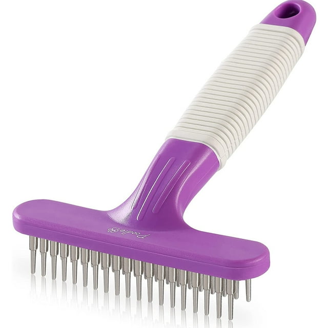 Poodle Pet Stainless Steel Dog Dematting Comb Undercoat Rake Grooming ...