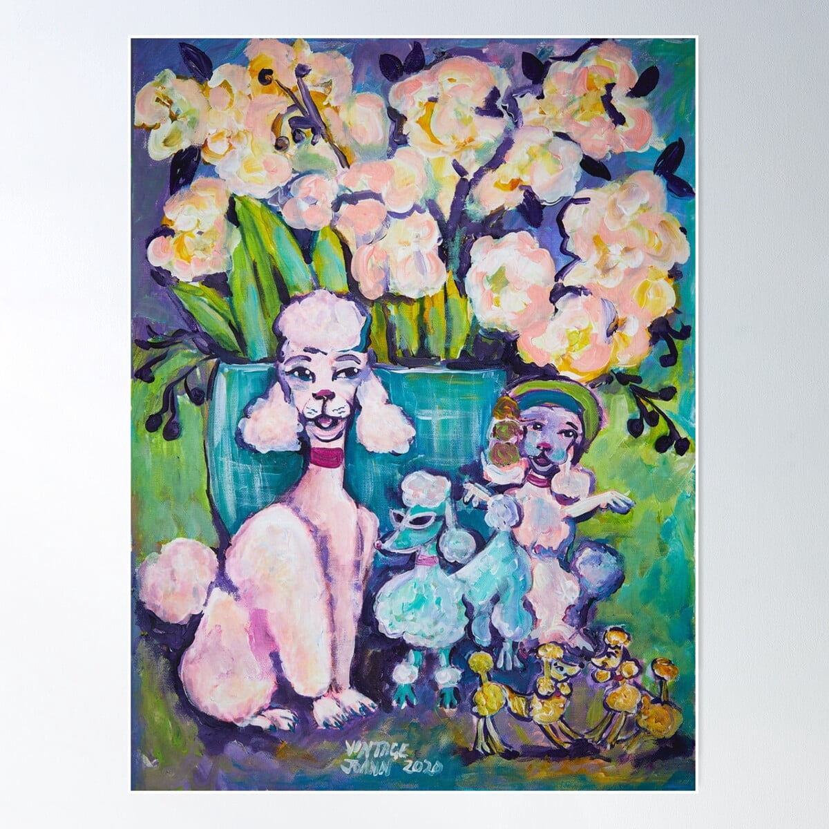 Poodle Posse Poster, 12x18 UNFRAMED - Walmart.com
