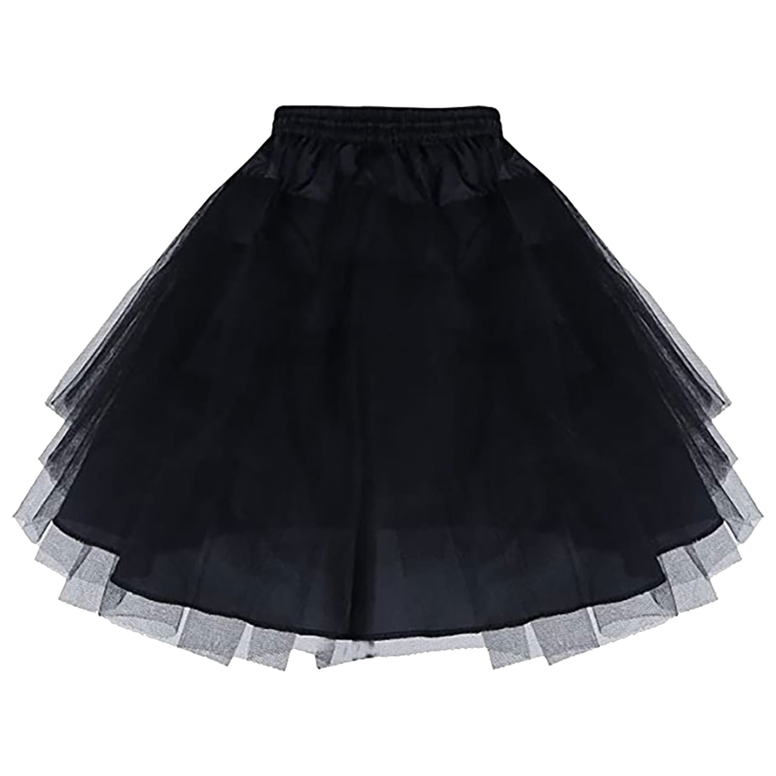 Poodle Skirts for Women 50s Women's Solid Color Layered Tulle Petticoat ...