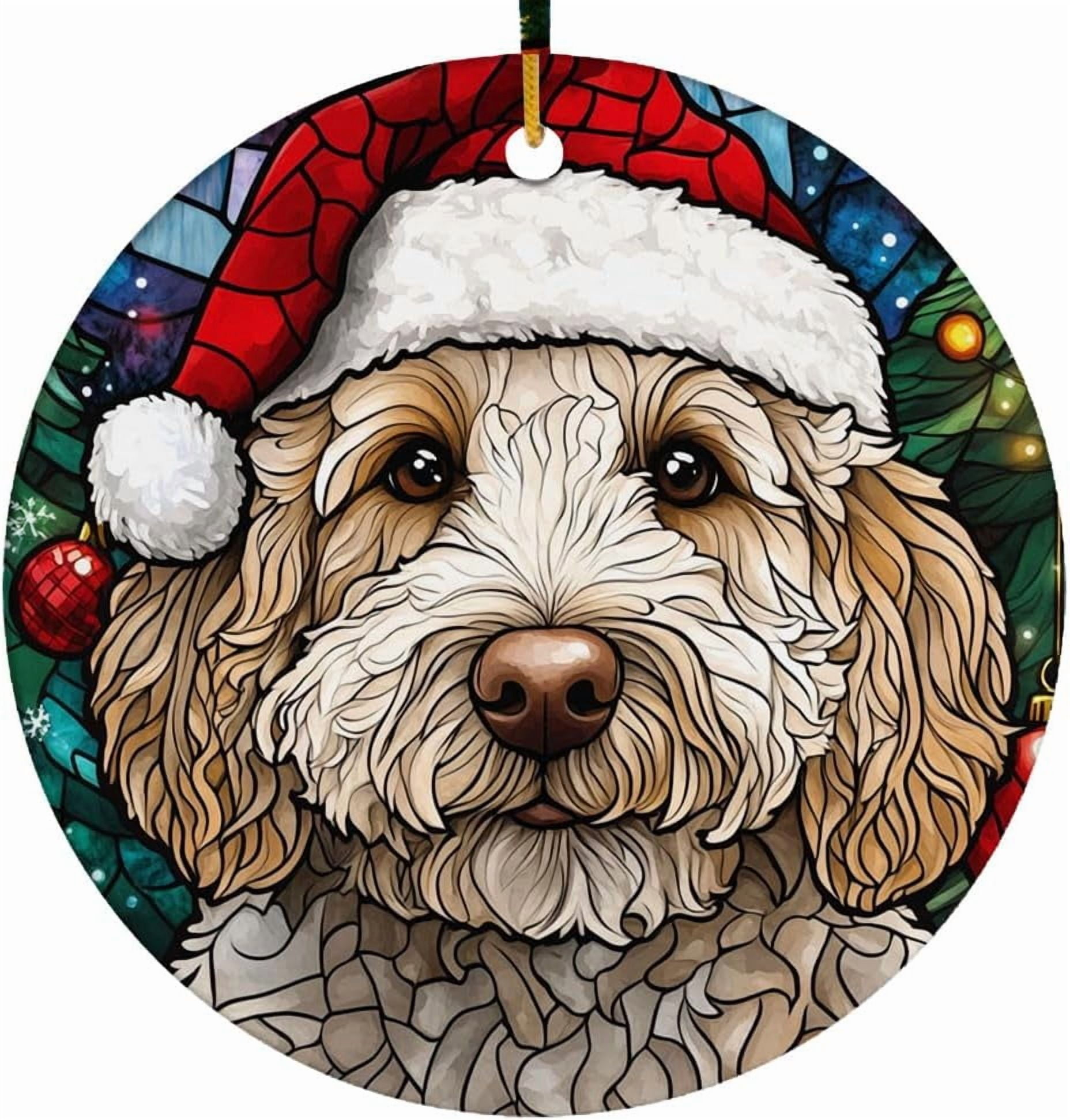 Poodle Stained Glass Ornaments, Poodle Ornament,Poodle Christmas Tree ...