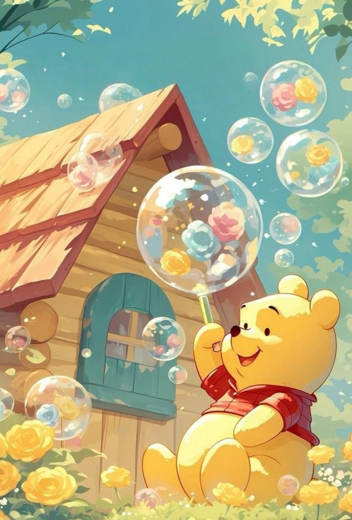 Pooh Bear DIY Full Drill Diamond Dots Paintings Picture Arts Craft for ...