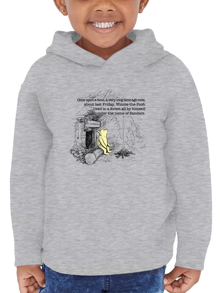 Pooh Bear Once Upon A Time Hoodie Toddler -Smartprints Designs, 4 Toddler - Walmart.com
