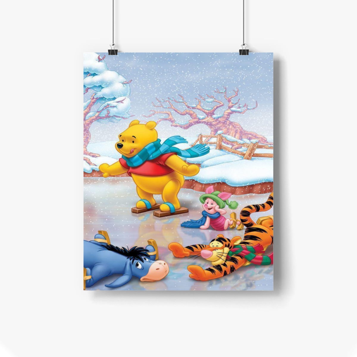 Pooh Bear Poster Holiday Bedroom Decor Prints Living Room Office Decor ...