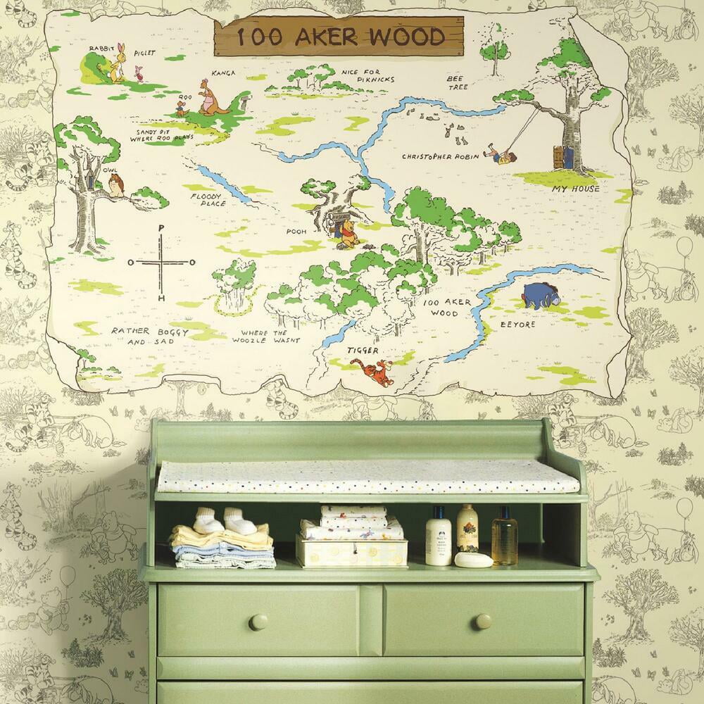 Pooh & Friends 100 Aker Wood Map - Walmart.com