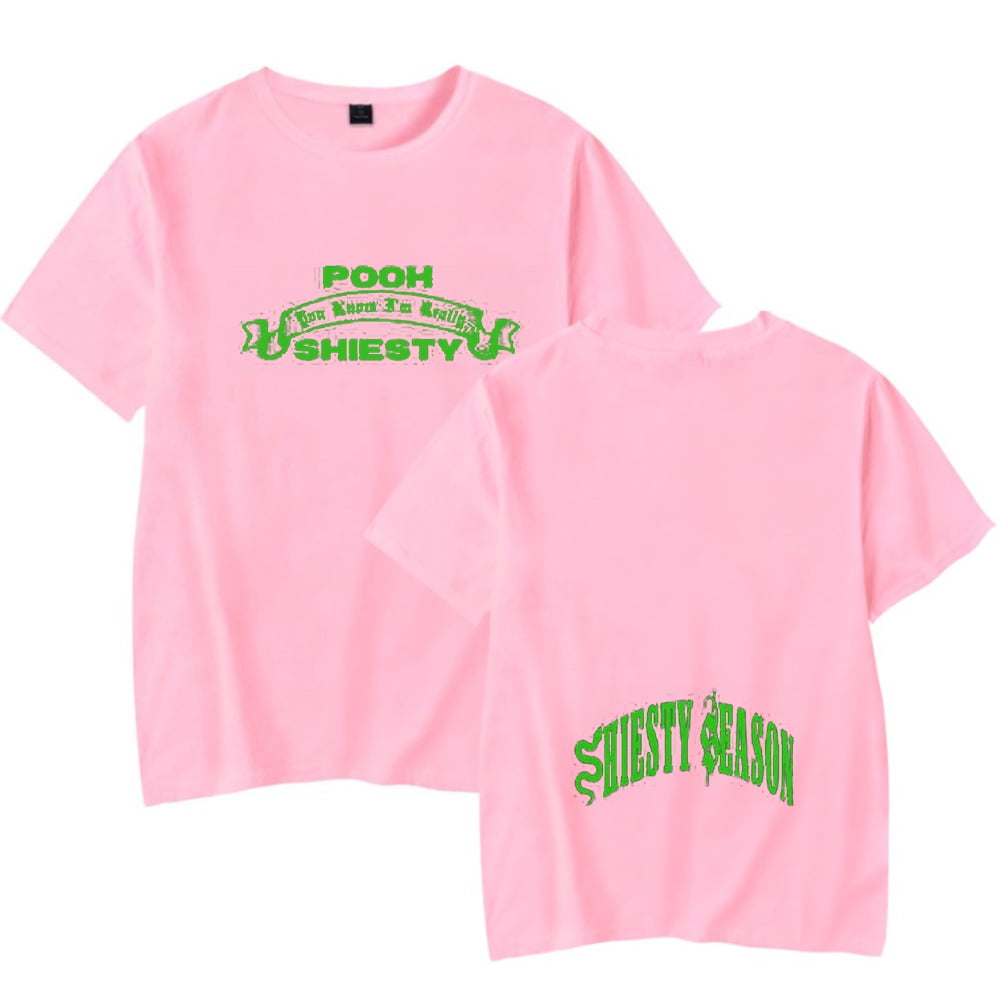 Pooh Shiesty T-shirts Really Shiesty Merch Merch Round Neck Unisex ...