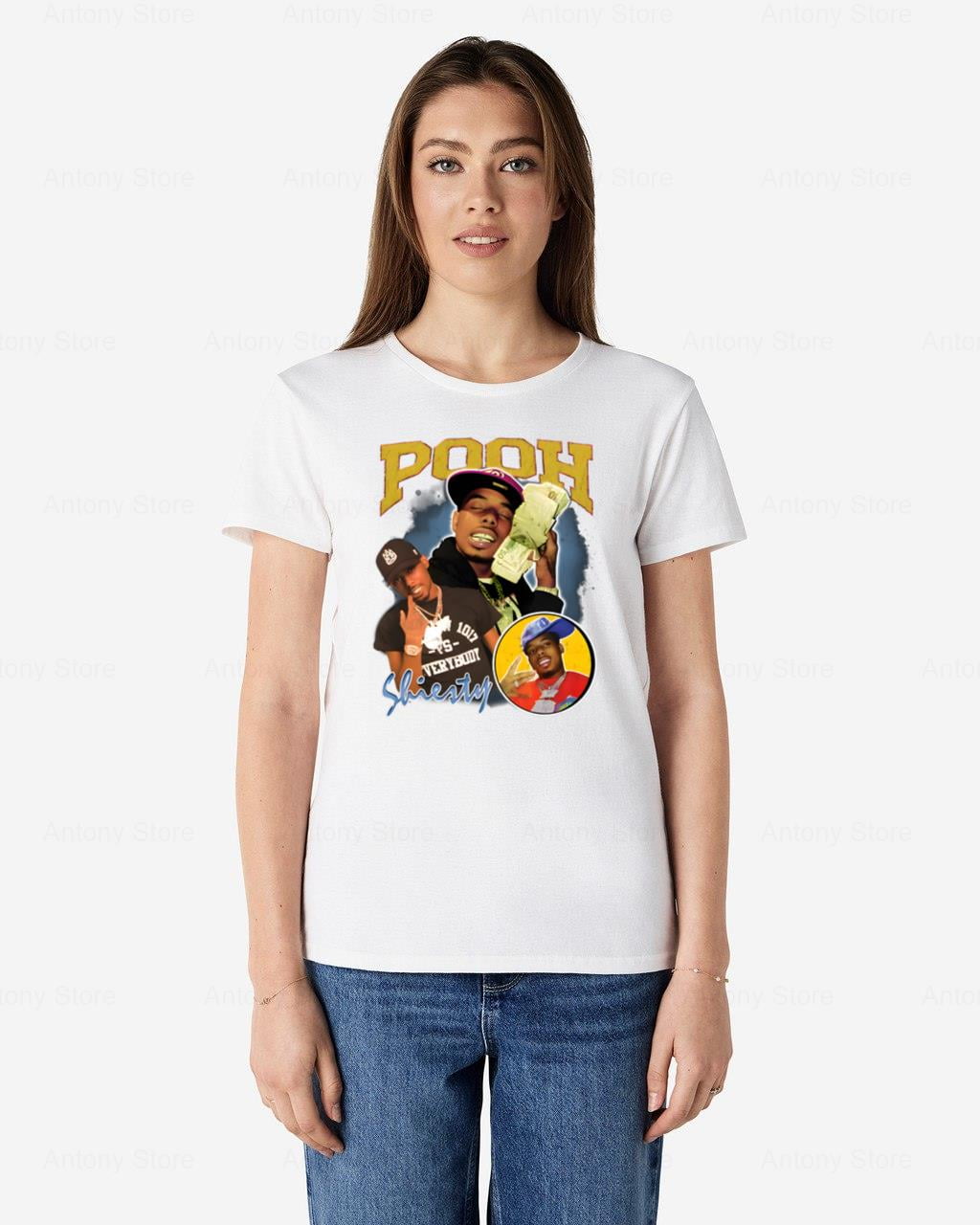 Pooh Shiesty Vintage Rap Bootleg Style Graphic T-Shirt Design unisex up ...