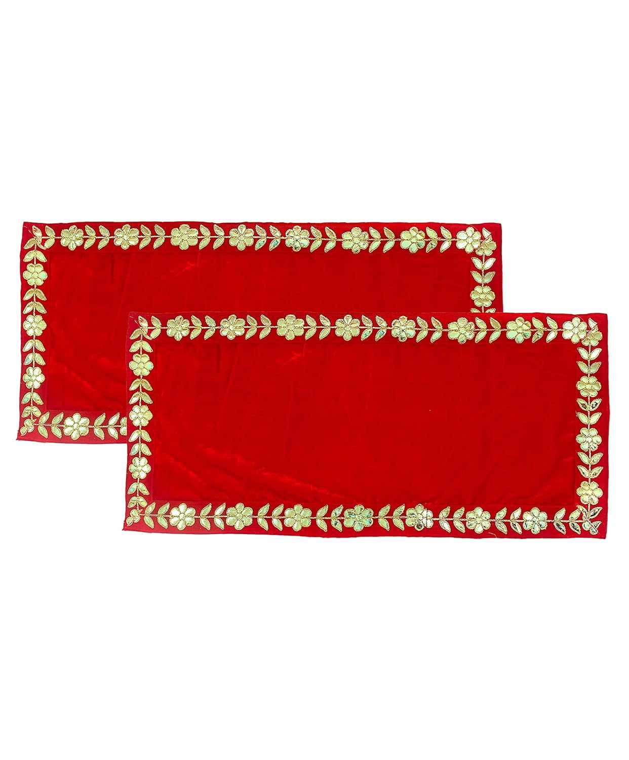 Pooja Cloth for God Idols, Red Velvet Aasan for Home Mandir, Temple ...