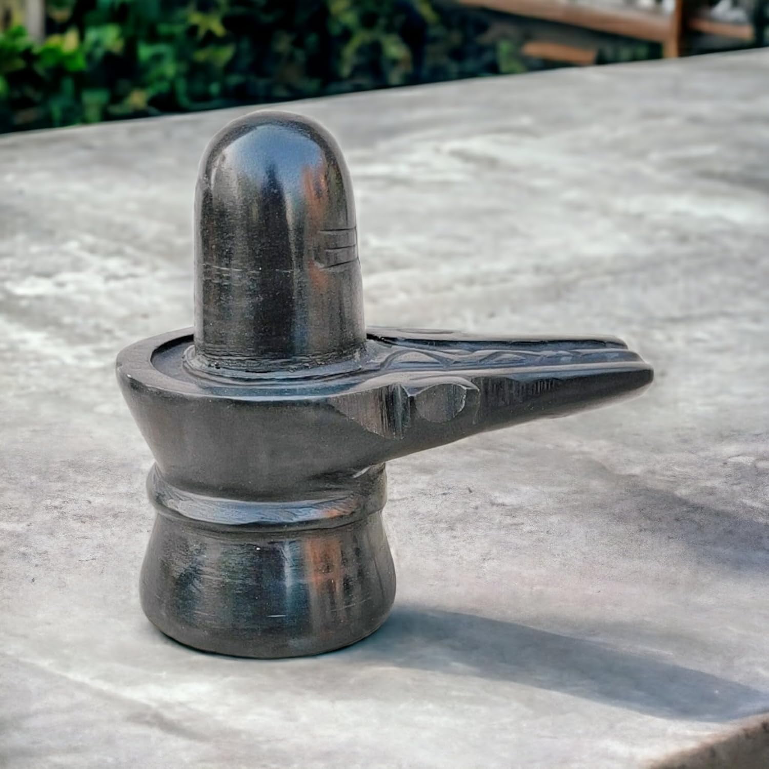Pooja Creation Stone Shivling Showpiece Black 6 Inch - Walmart.com