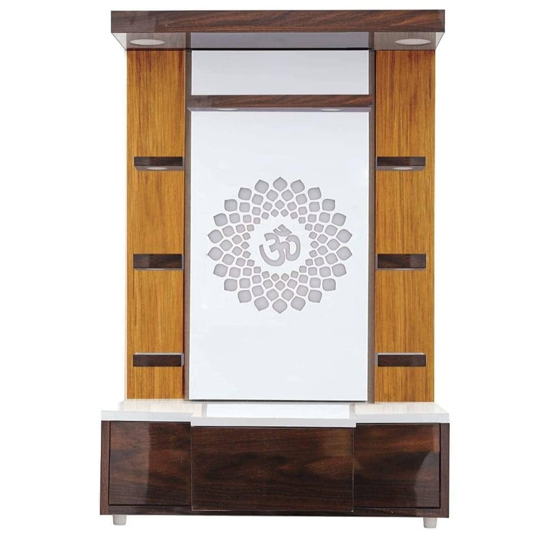 Pooja Mandir / Designer Wooden Temple With LED Lights / Mandir For Home ...