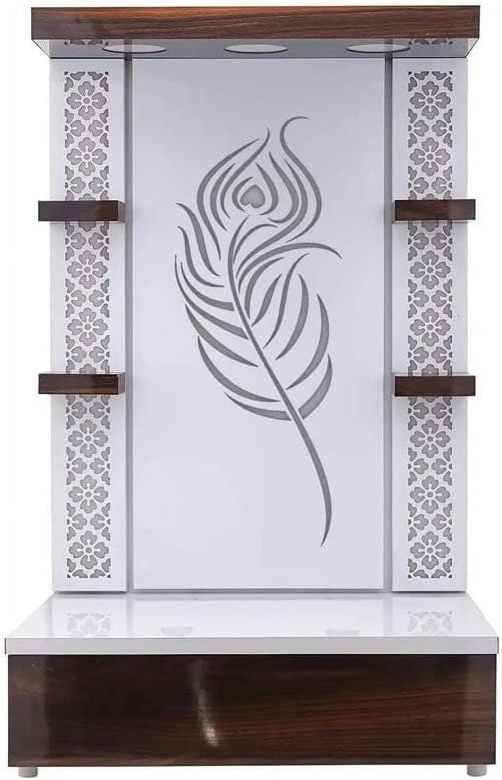Pooja Mandir / Designer Wooden Temple With LED Lights / Mandir For Home ...