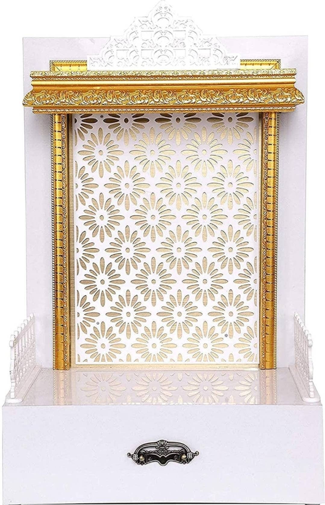 Pooja Mandir / Designer Wooden Temple With LED Lights / Mandir For Home ...