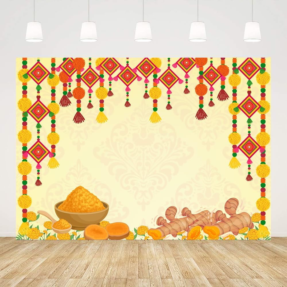 Pooja Traditional Backdrop 7x5ft Happy Holi Hindu Indian Wedding ...
