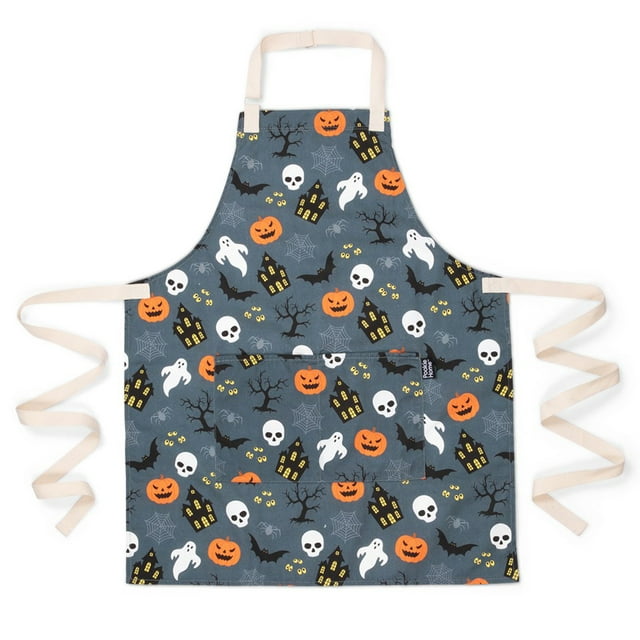 Pookie Home Spooky Halloween Apron - Full Coverage Polycotton Large ...