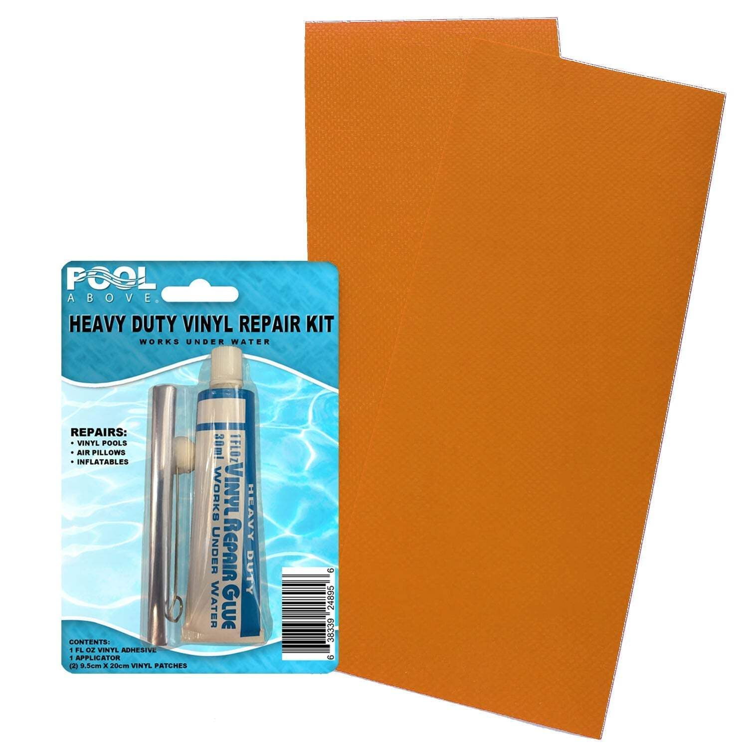 Pool Above Heavy Duty Vinyl Repair Patch Kit for Inflatables Boat Raft ...