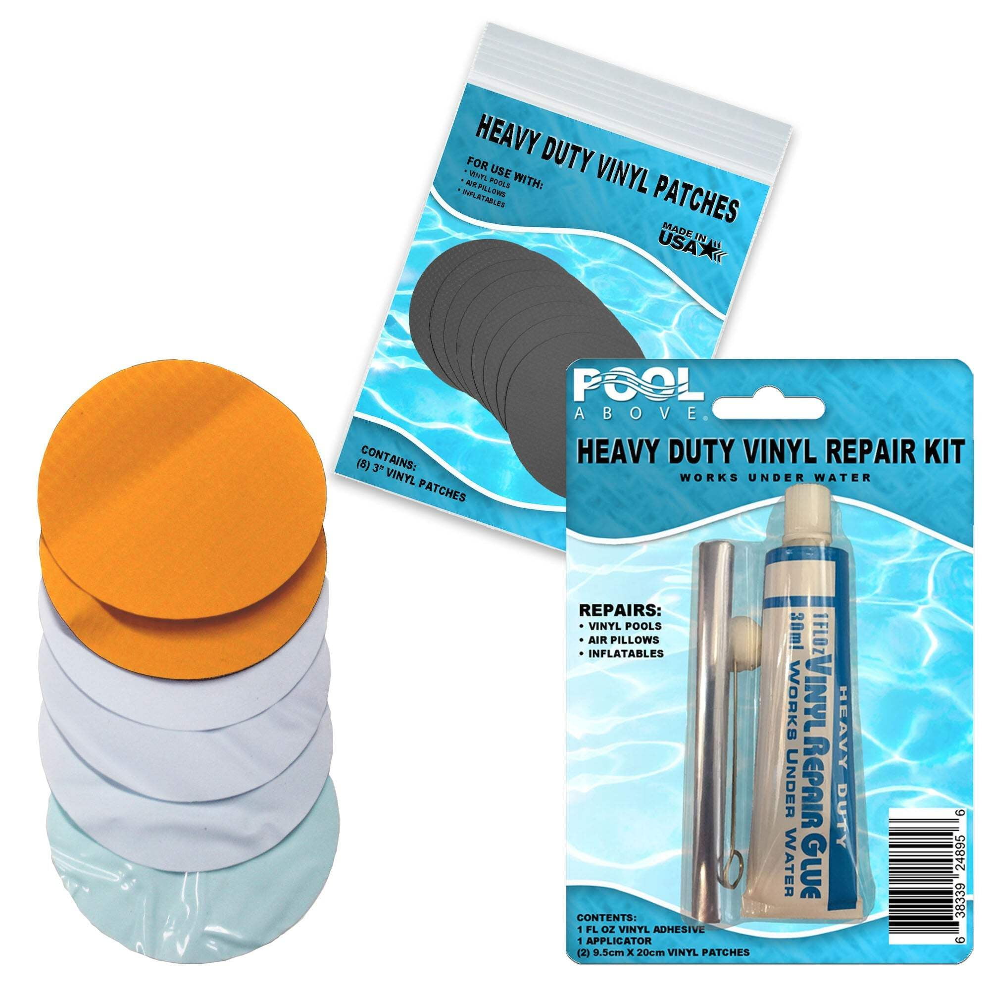 Pool Above Repair Kit for My First Fast Set Pool | Vinyl glue | Orange ...