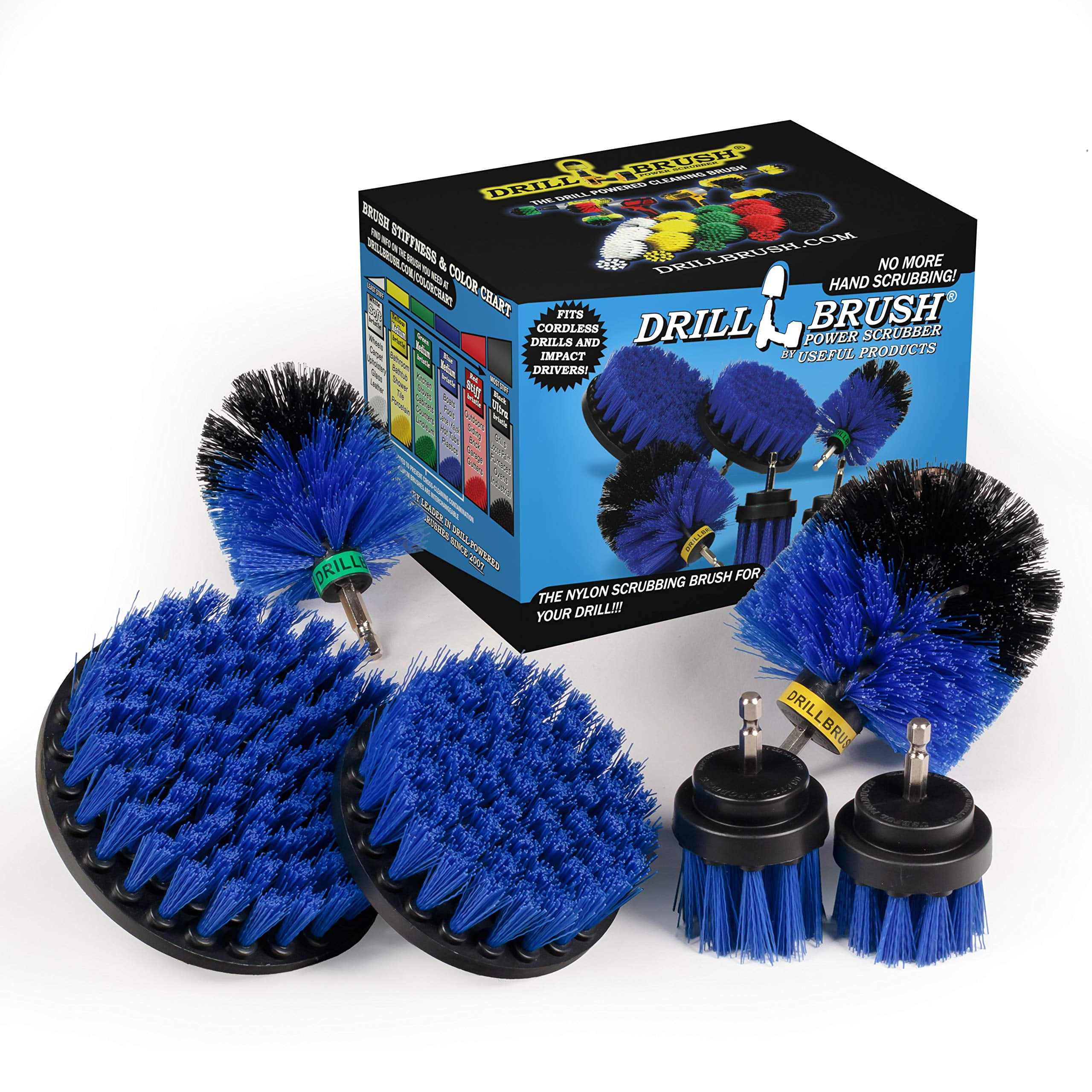 Power Pool Brush for Drill - 6 Piece Pool Tile Cleaning Kit - Boat ...
