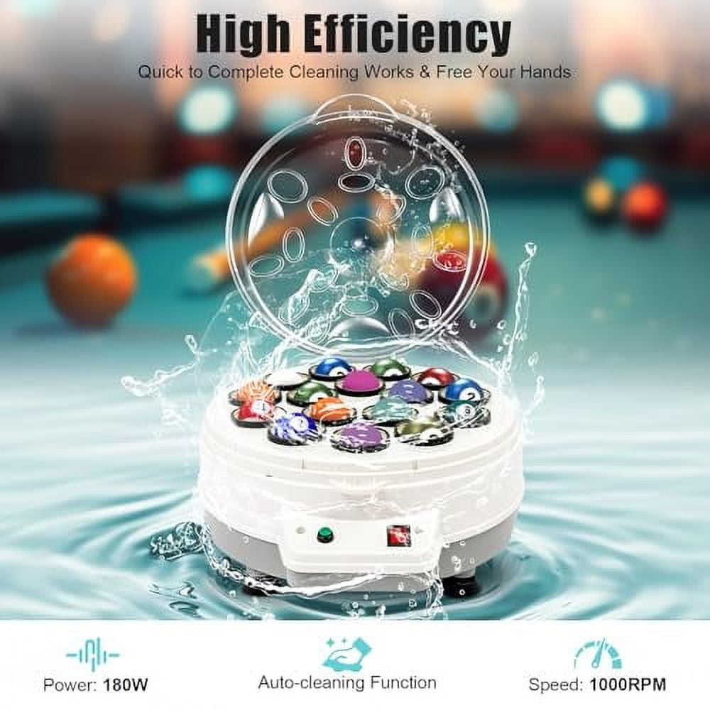 Pool Ball Cleaner 180W Automatic Pool Ball Polisher Billiard Ball ...