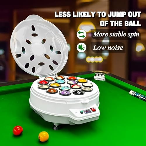 Pool Ball Cleaner Machine Automatic Pool Ball Polisher Electronic ...