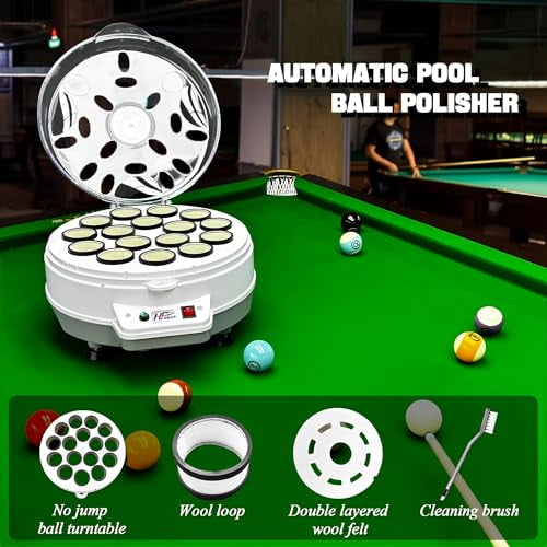 Pool Ball Cleaner Machine Automatic Pool Ball Polisher Electronic Pool ...