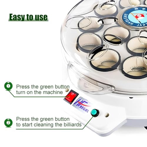 Pool Ball Polishing Cleaning Machine Automatic Billiard Cleaning Set ...