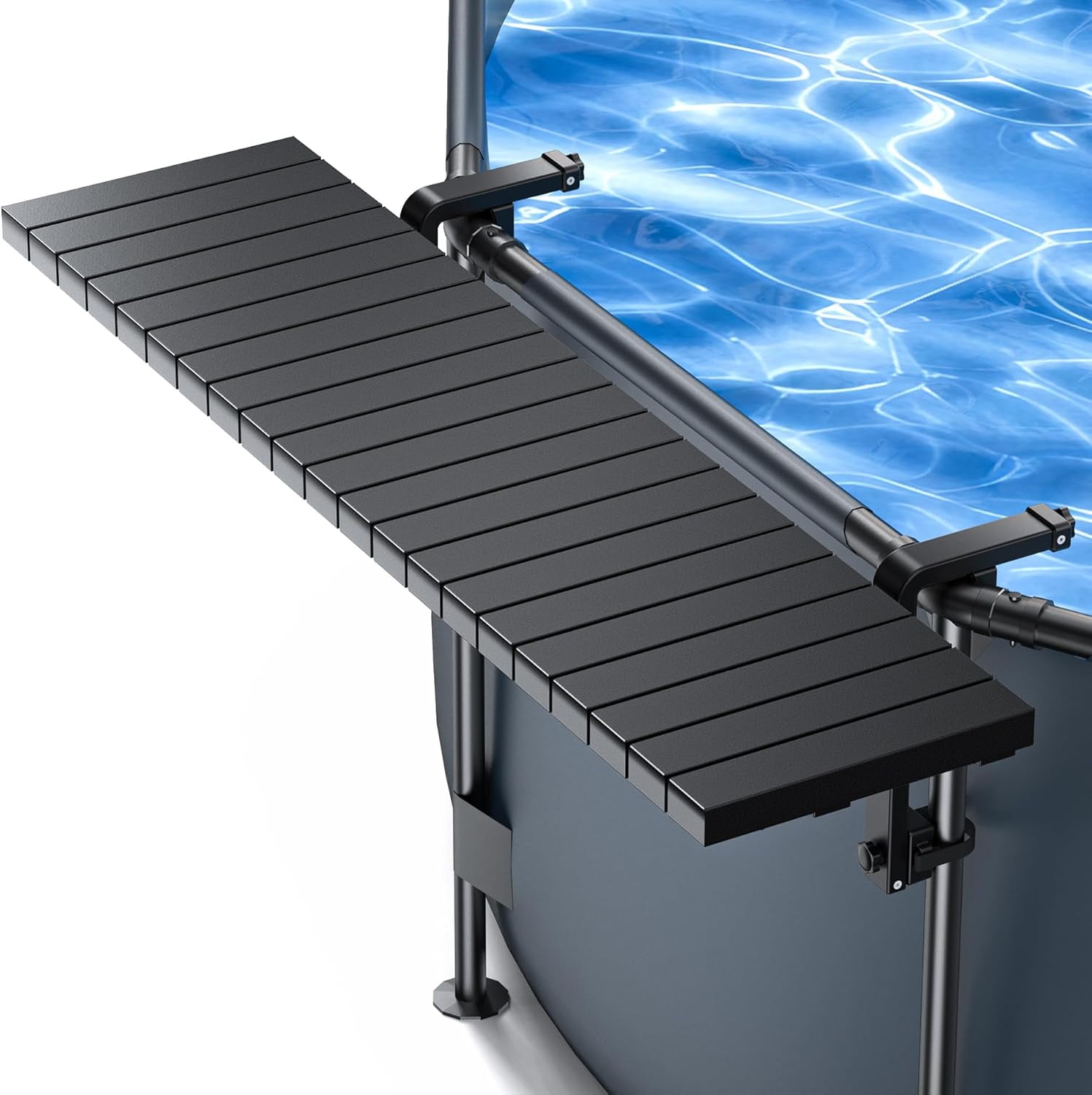 Pool Bar, Above Ground Pool Side Bar Swim Up Bar, Heavy-Duty Aluminum ...