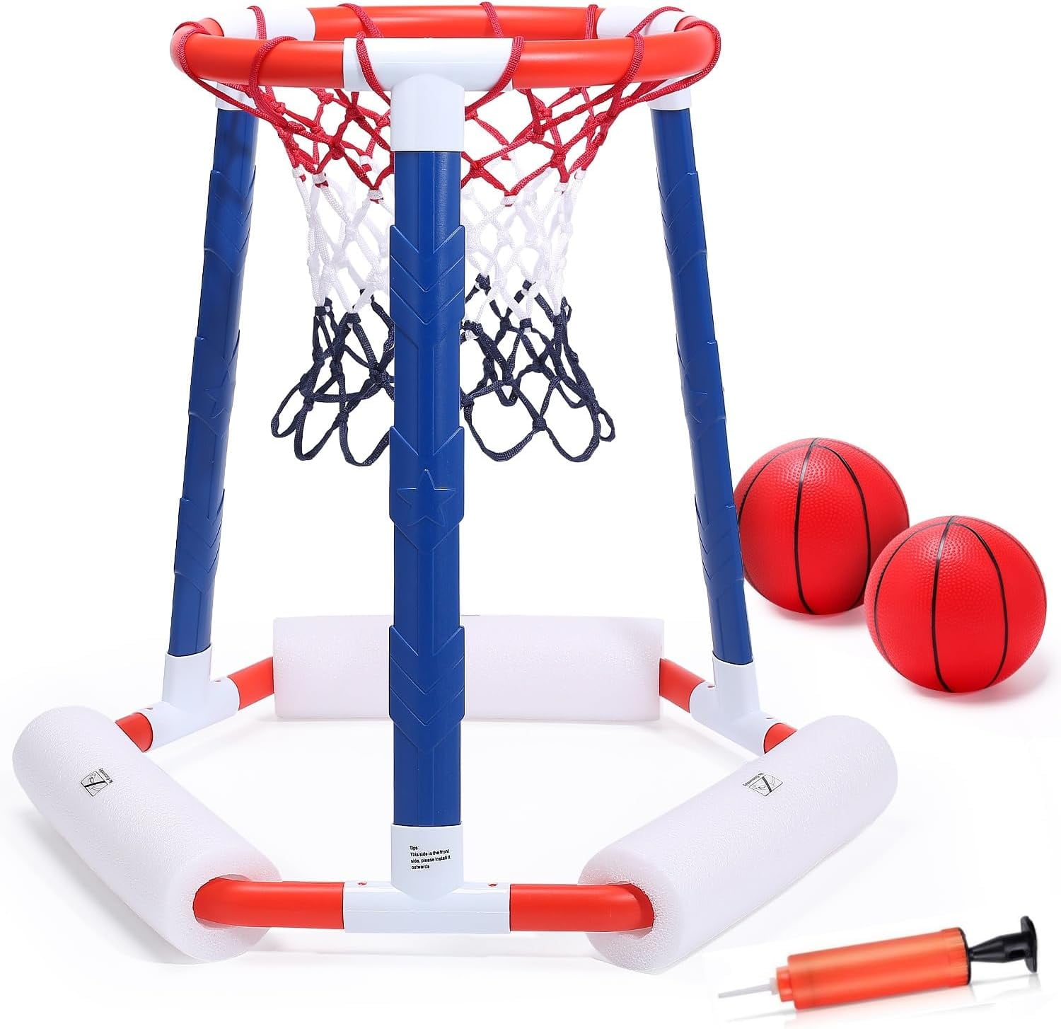 Pool Basketball Hoop, Floating Inflatbale Pool Basketball Games Toys ...