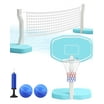 Dunn Rite PoolSport Stainless Combo: Portable Pool Volleyball Net ...