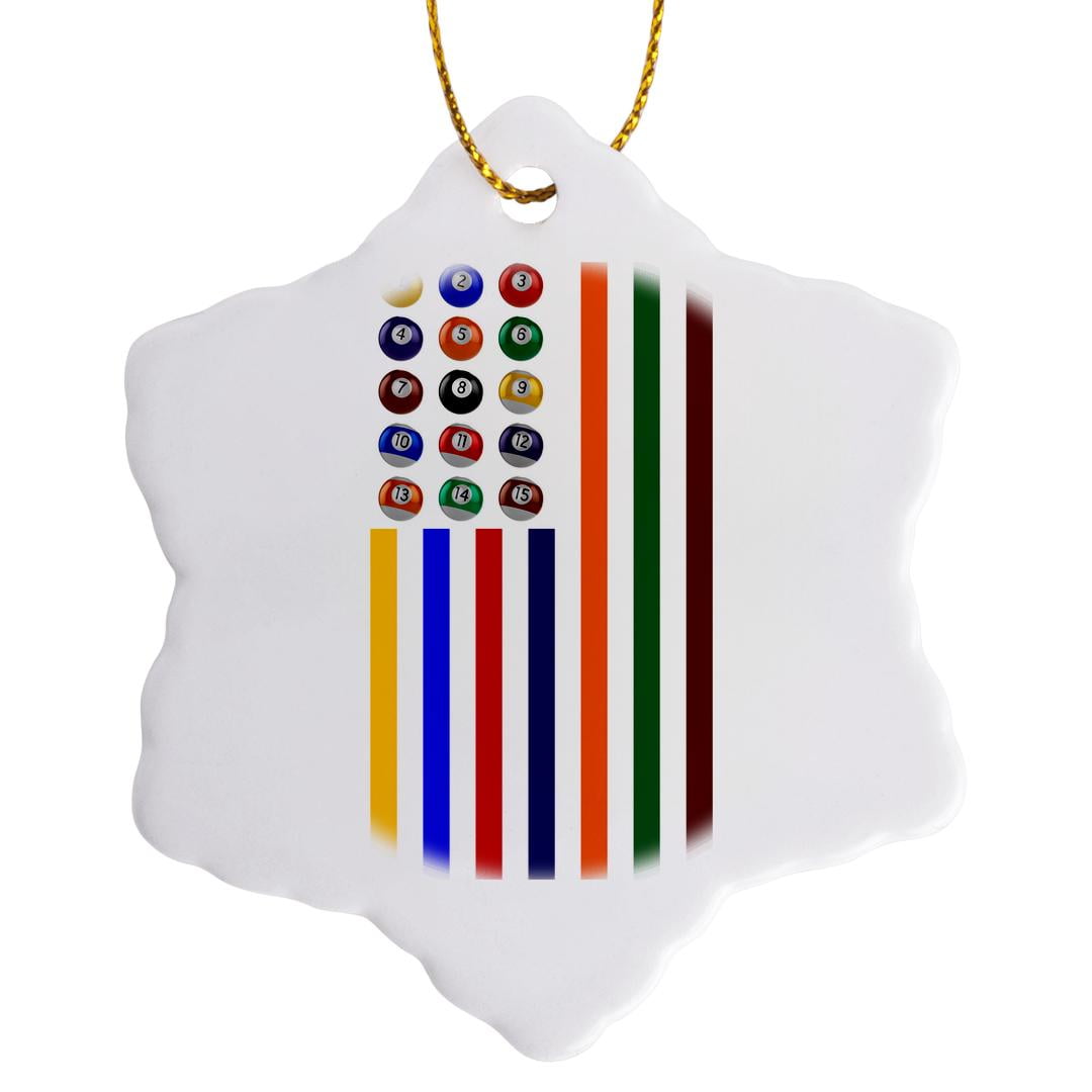 3drose, Pool Billiards Vertical Usa Flag with Pool Balls and Colors, 3 ...