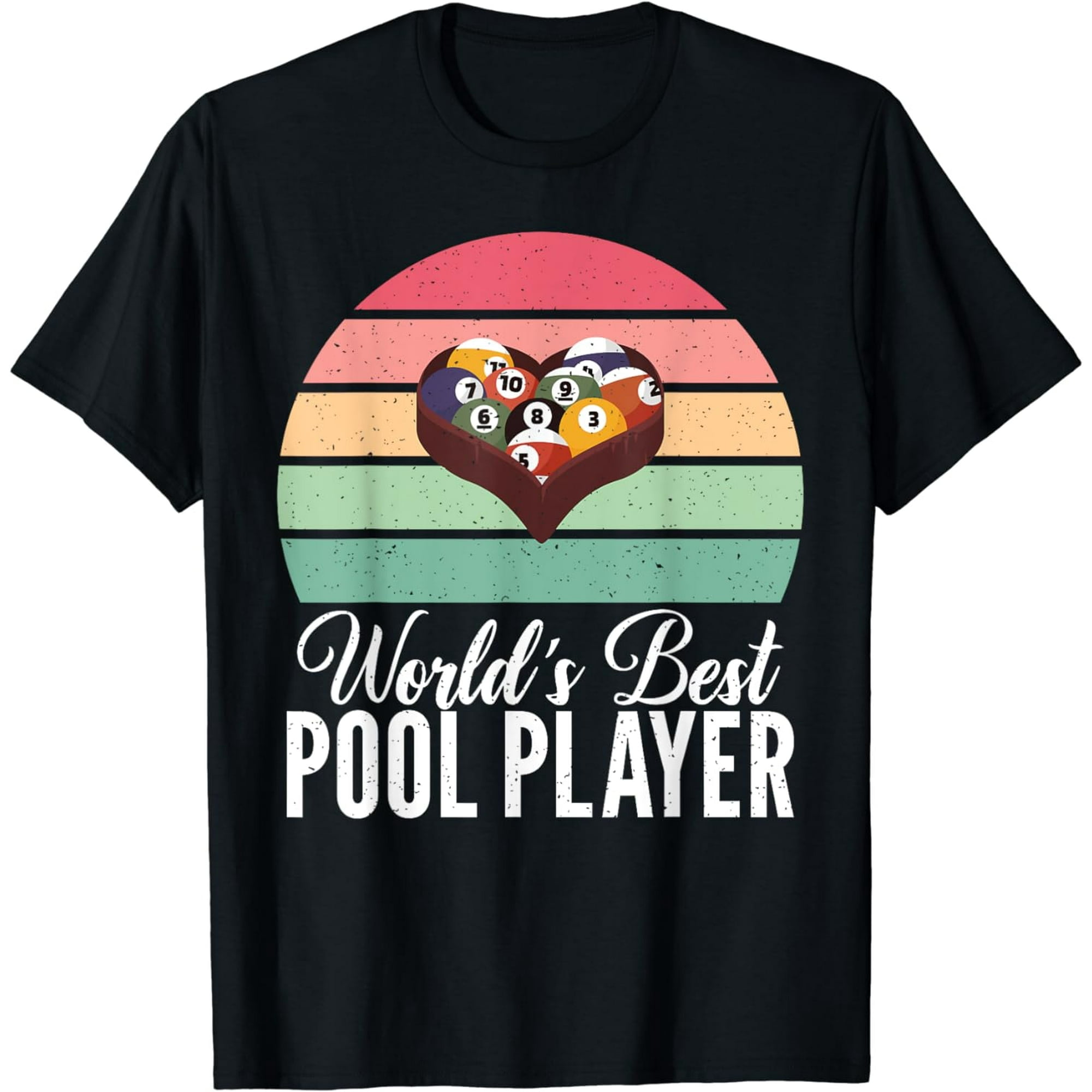 Pool Billiards Worlds best Pool Player T-Shirt - Walmart.com