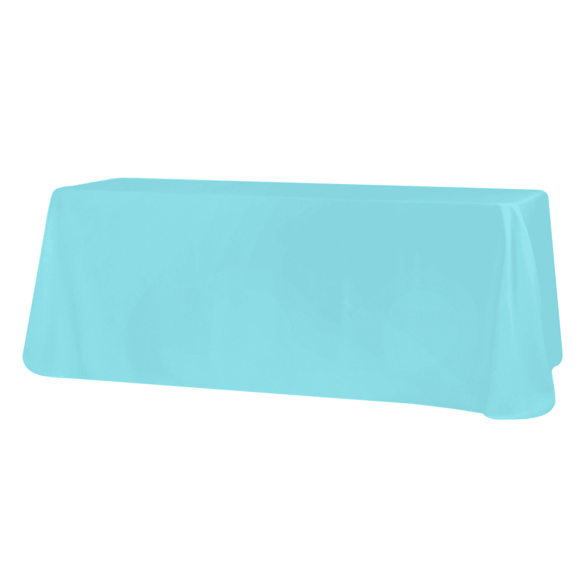 Pool Blue Polyester Tablecloth 90 x 156 Inch Rectangular Oblong for ...