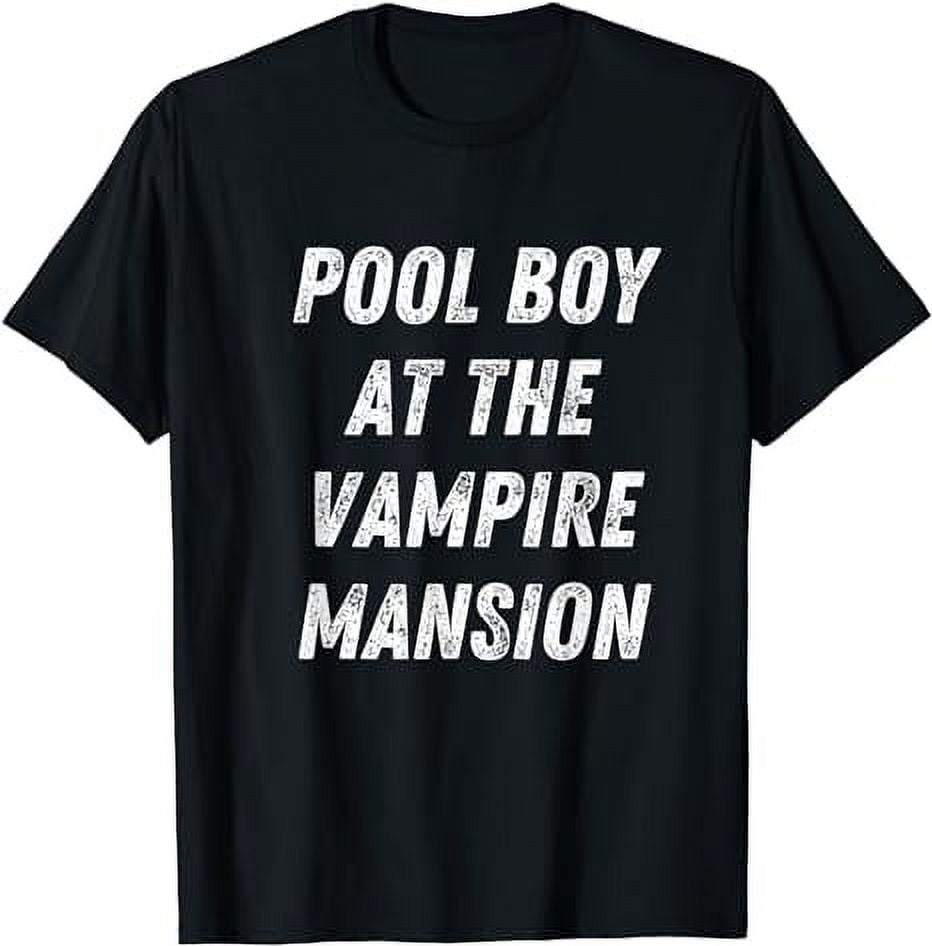 Pool Boy At The Vampire Mansion Funny EMO Goth T-Shirt - Walmart.com