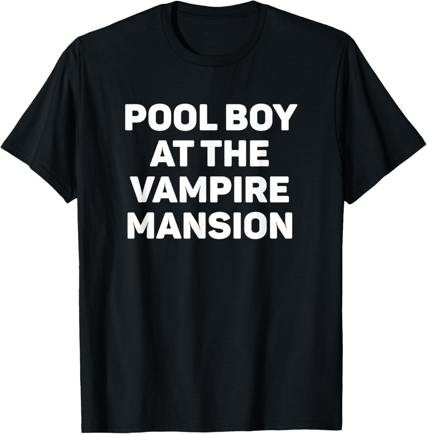 Pool Boy At The Vampire Mansion Funny EMO Vamp Goth Way T-Shirt ...