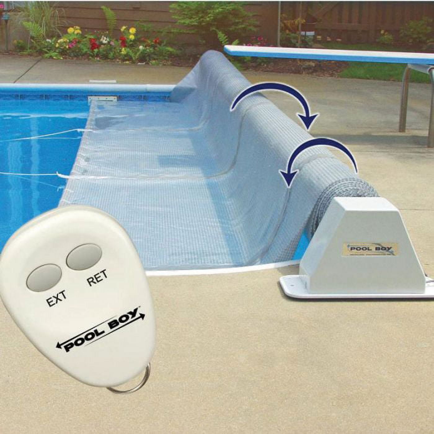 Pool Boy Electric Solar Cover Reel System for In-Ground Swimming Pools ...