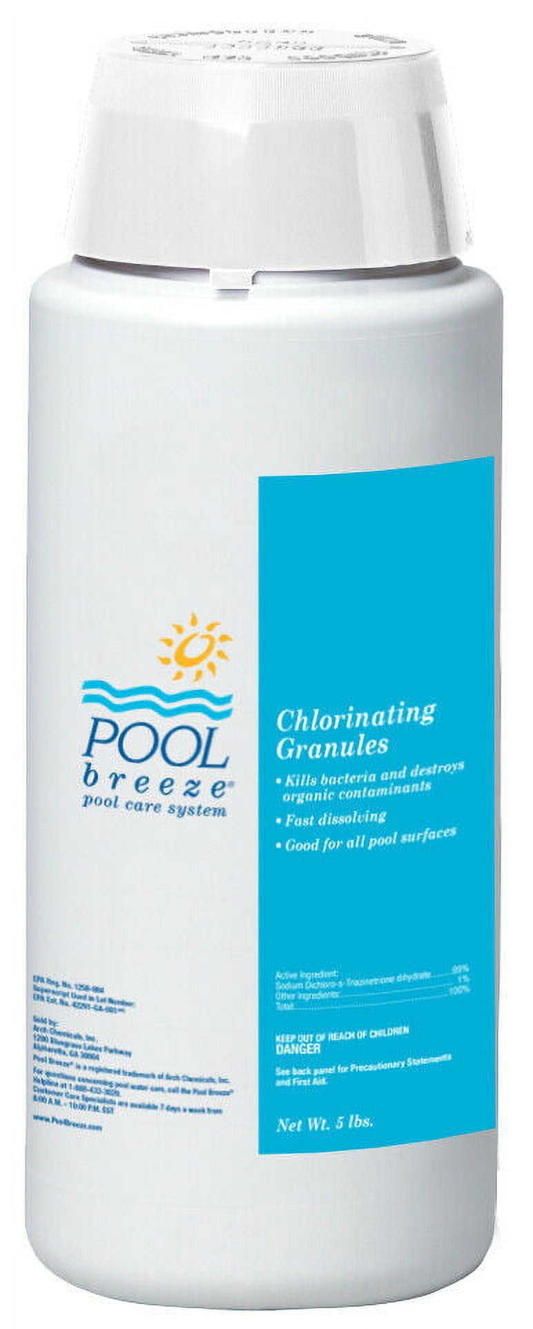 Pool Breeze Pool Care System Chlorinating Granules 5 lb - Walmart.com
