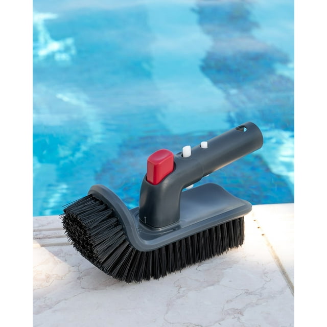 Carrie Box Pool Supplies Ultra Curved Pool Brush with Nylon Bristles ...