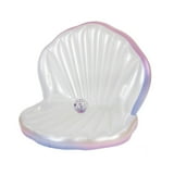 PoolCandy Giant Oyster Shell Lounge with Glitter Pearl Beach Ball Large ...