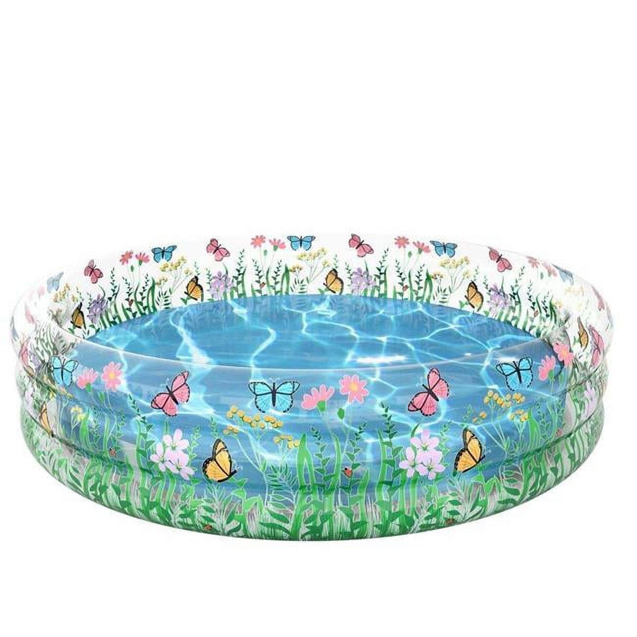 Pool Candy 60x15 in. Inflatable Sunning Pool - Butterfly Garden Party ...