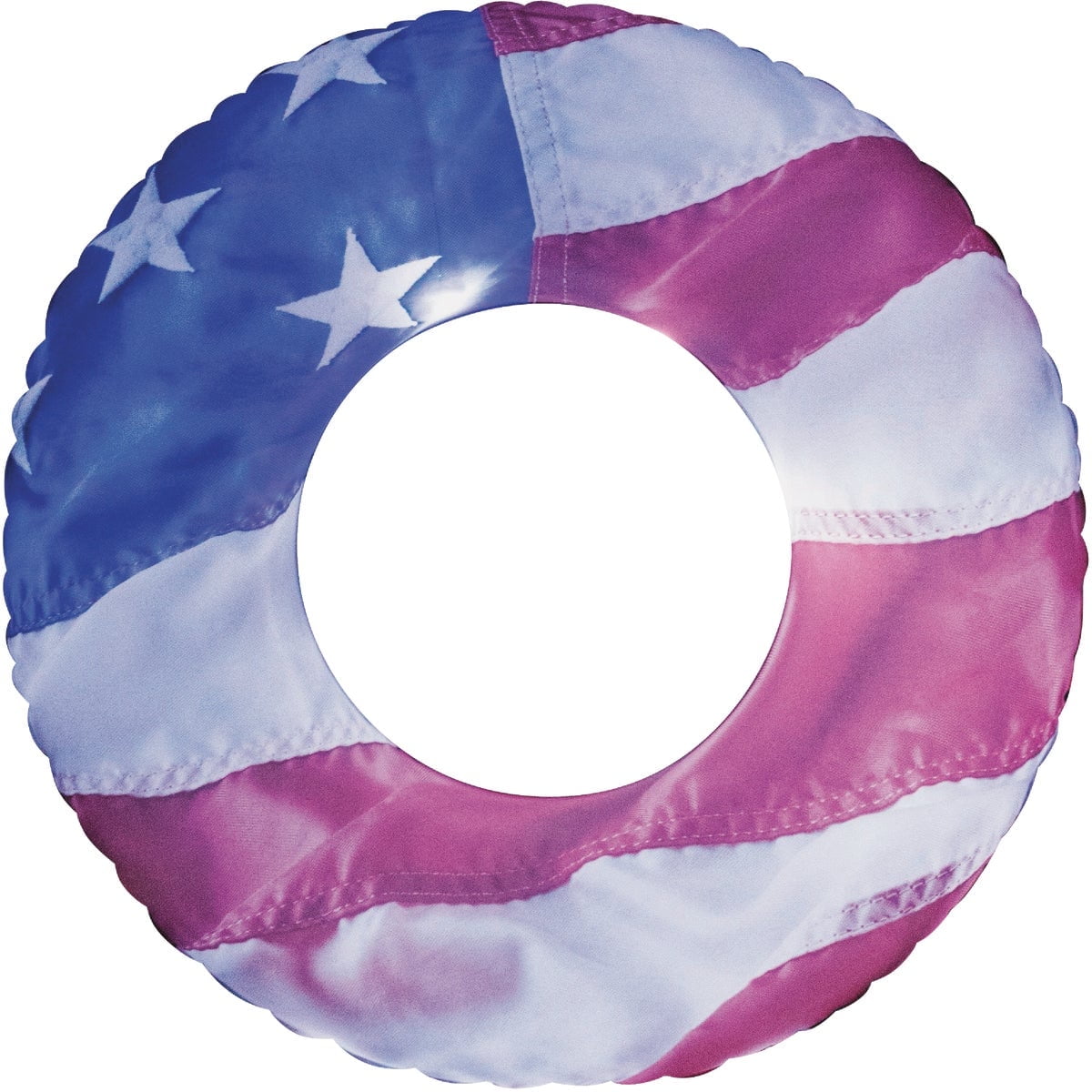 PoolCandy Inflatable Pool Tube Stars & Stripes LED - Round, Multicolor ...