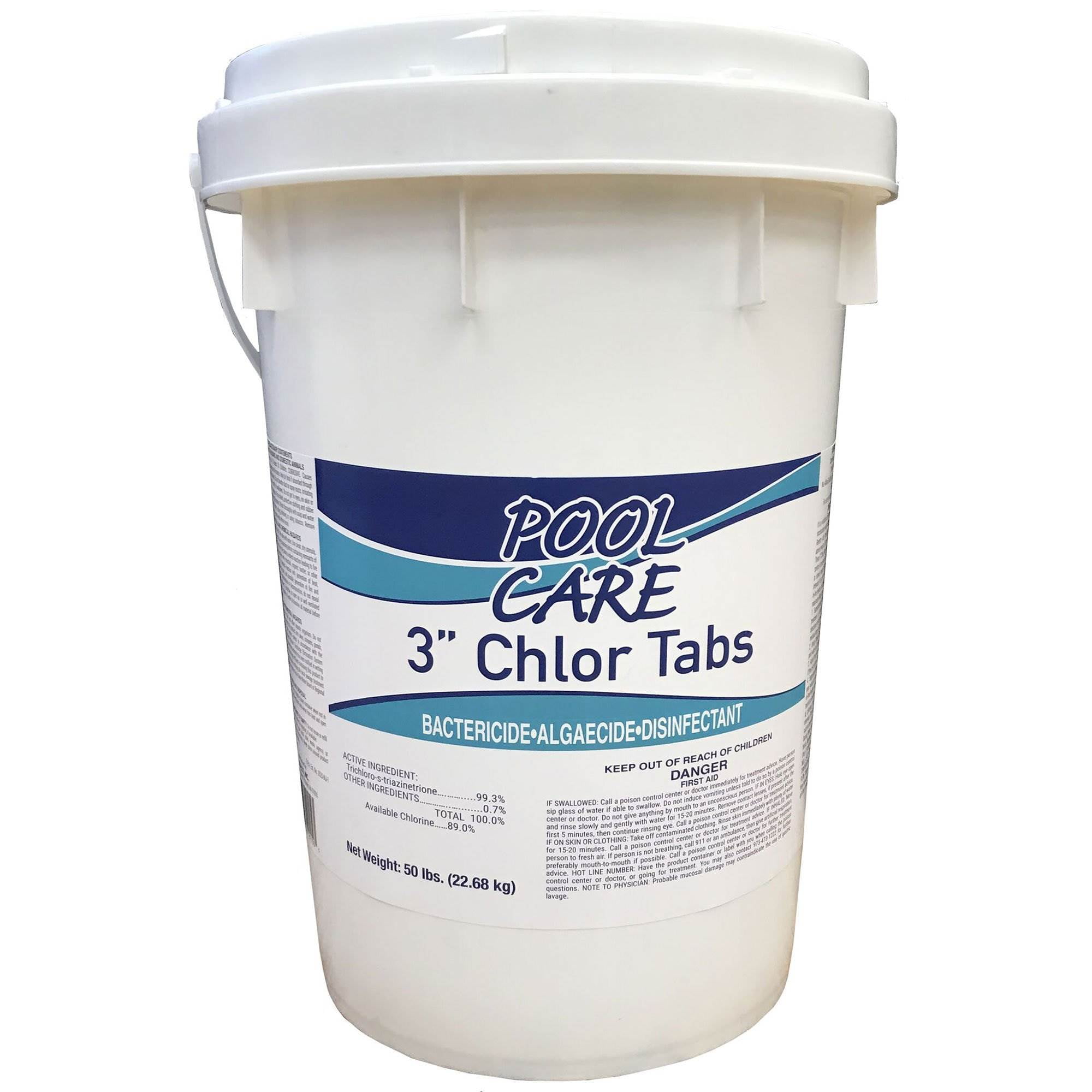 Pool Care 36150 Swimming Pool Chemical 3-Inch Chlorine Tablets, 50 ...