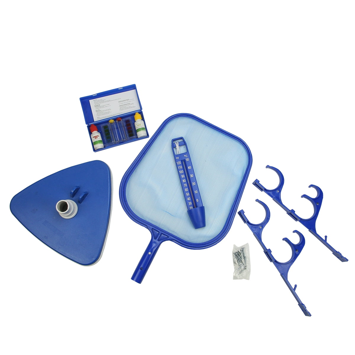 Pool Central 5-Piece Swimming Pool Cleaning and Testing Kit with Hose ...