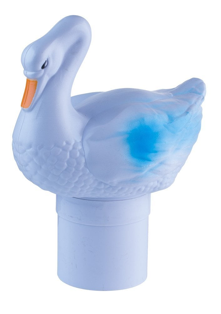 Pool Central Floating Swan Swimming Pool Chlorine Dispenser with ...
