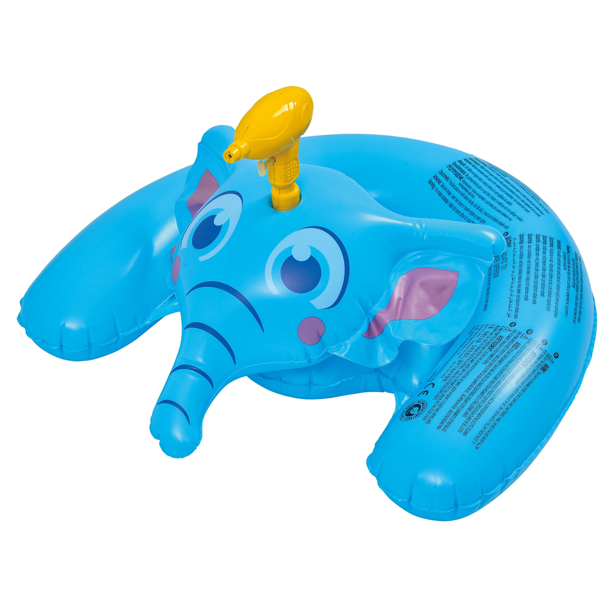 Pool Central Inflatable Blue and Yellow Swimming Pool Float, 35-Inch ...