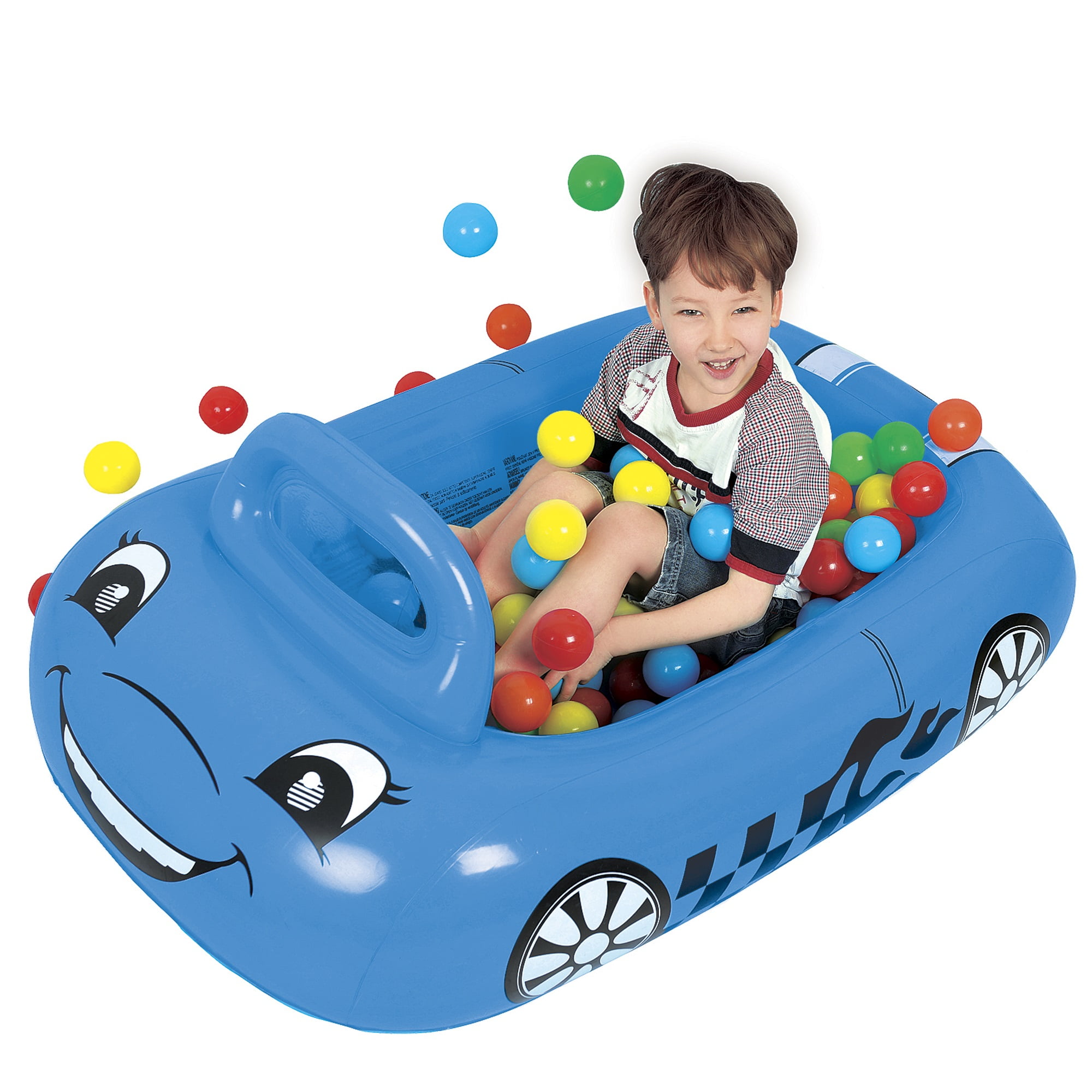 Pool Central Inflatable Car Kiddie Ball Pit Pool Float - 46" - Blue ...