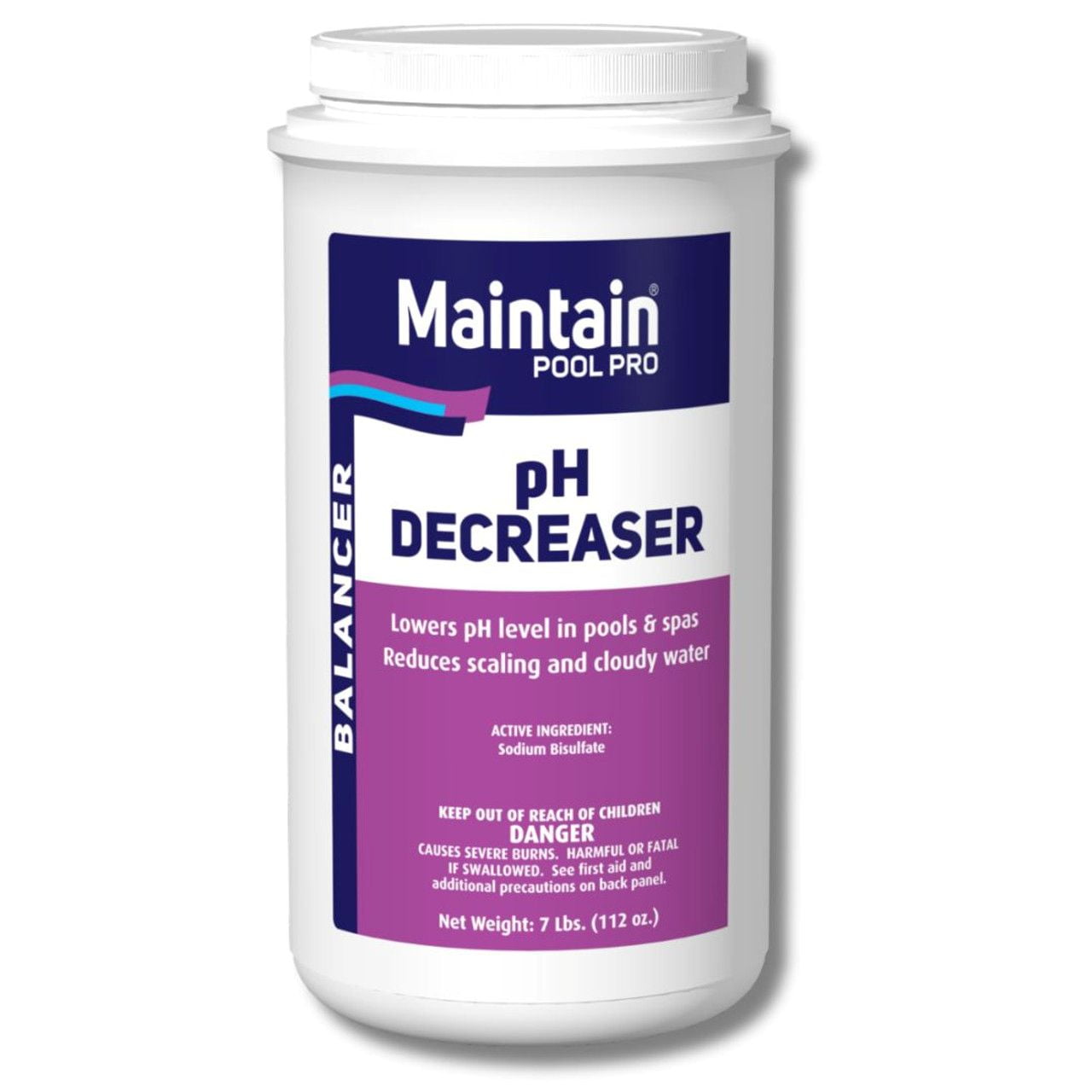 Pool Central Maintain Pool Pro Balancer pH Decreaser - 7 lbs. - Walmart.com